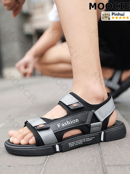 Босоножки Мужской MOOCIE Без каблука, размер 45 Круглый нос Демисезон Липучки купить c доставкой ...