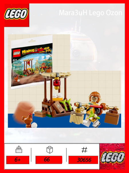 Конструктор Lego Monkie Kid 30656 Рынок короля обезьян,6+,66 купить на ...