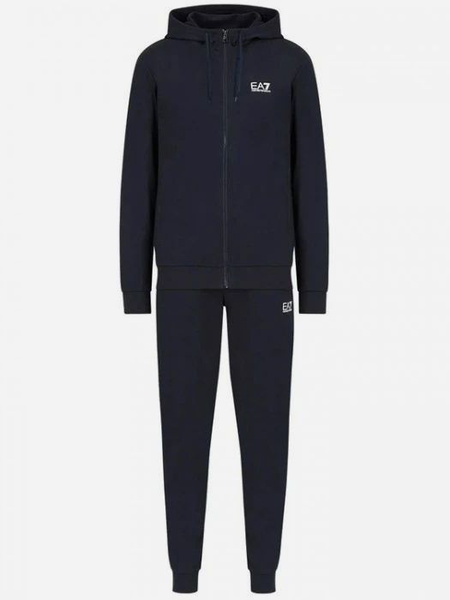 Комплект одежды Мужской EA7 Повседневный синий, размер 50, 52 Хлопок Камбоджа На любой сезон ...