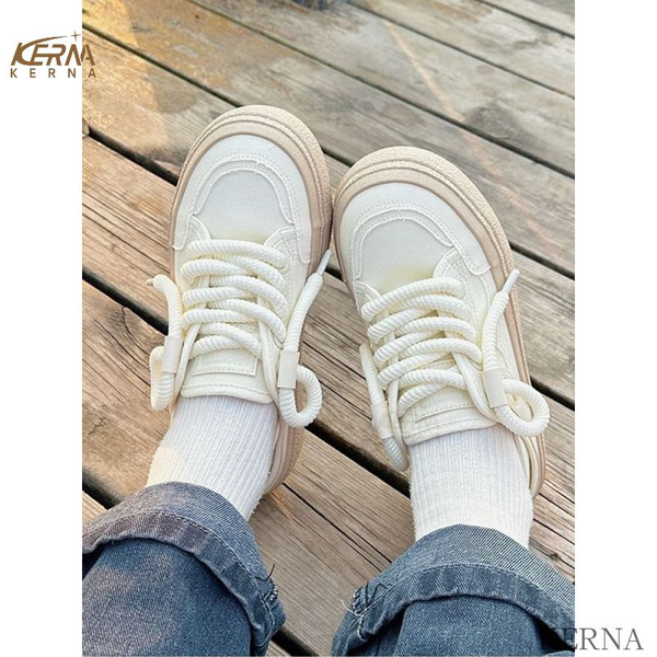 Кеды Женский KERNA Искусственная кожа, Каучук Туризм, размер 40 D На любой сезон Шнурки Россия ...