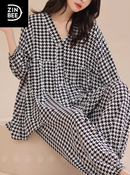 Пижама Женский ZinBee Вискоза, размер 42, 44 Разноцветный, Цветочный черный, средне-серый Три ...