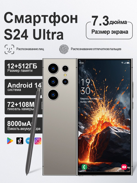 Смартфон Samsung Cand-S24(DSF-S20-3) 512 ГБ 12 ГБ Серый IPS 2 SIM купить c доставкой на OZON по ...