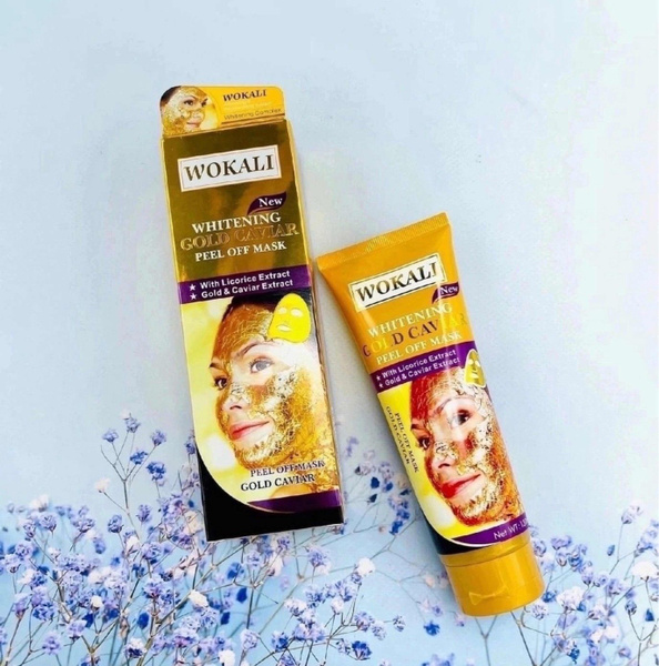 Wokali Очищающая,отбеливающая маска-пленка с золотом Whitening Gold ...