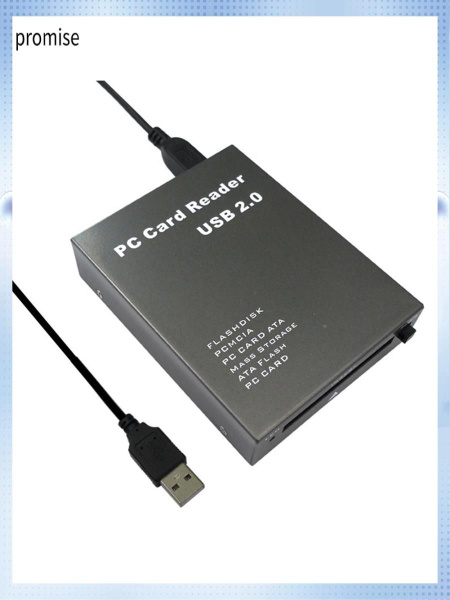 1 Шт. USB2.0 PCMCIA Кардридер PC Iron Gray USB 2.0 К ПК Адаптер Flash ...