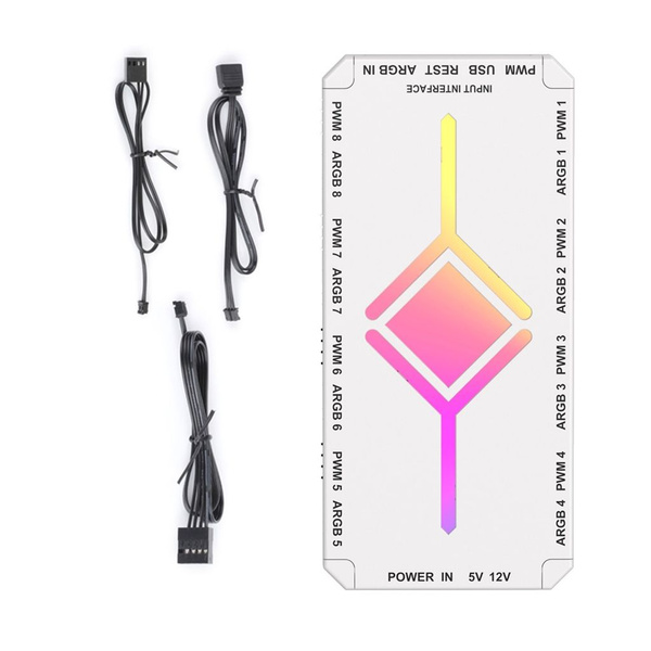 (1шт) 5V3-контактный асинхронный контроллер ARGB (магнитный)-белый купить на OZON по низкой цене ...