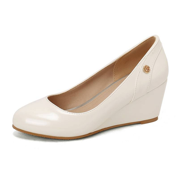 Туфли Женский Искусственная кожа Кожа искусственная лакированная размер 35 Танкетка Без