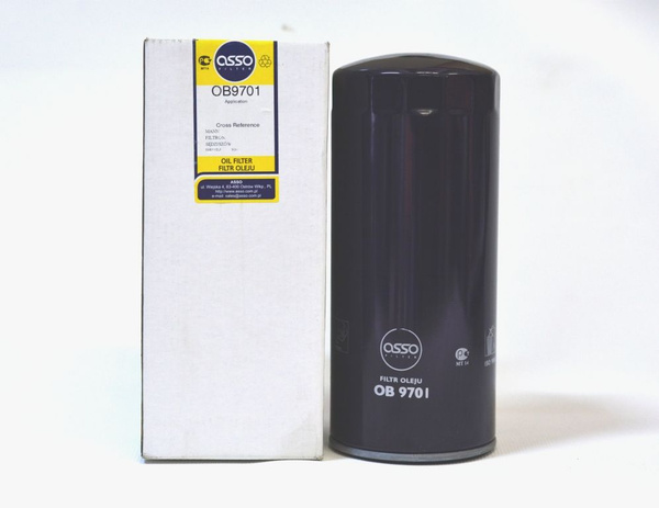 Фильтр масляный ASSO ОВ-9701 (LF777, WP1270) 1шт KOMATSU, HITACHI, CASE, TEREX ,LIEBHERR, JOHN ...