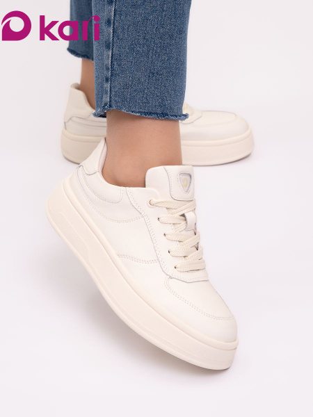 Кроссовки Женский Kari Натуральная кожа, размер 38 G Демисезон Шнурки купить c доставкой на OZON ...