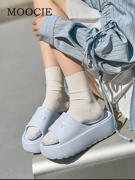 Шлепанцы Женский MOOCIE, размер 36 EVA Толстая подошва Без застёжки Китай Аппликация Лето купить ...