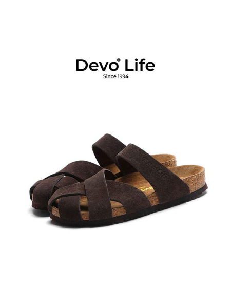 Босоножки Женский Devo Life Платформа Замша натуральная, Пробковое дерево, размер 38 ...