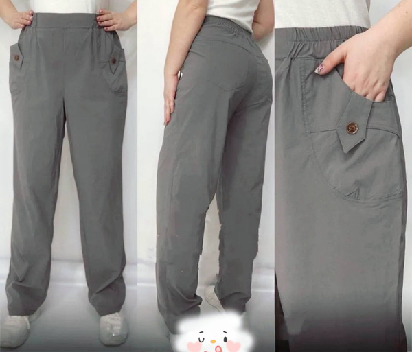 Брюки Женский CT moda темно-серый Повседневный, размер 62 Лето Киргизия купить c доставкой на ...