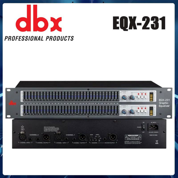 DBX EQX231 Двухсекционный эквалайзер/двойной 31 секции профессиональный эквалайзер купить на ...