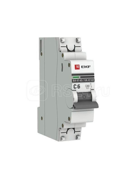Автоматический выключатель 1P 6А (C) 4,5kA ВА 47-63 EKF PROxima ...