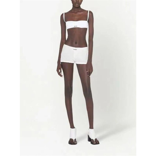 Комплект одежды Мужской Женский Miu Miu Повседневный брючный с сорочкой белый размер 48