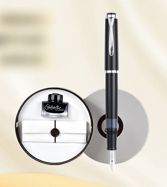 перьевая ручка Pelikan Traditional M205 Ink Set exposed nib F0.5mm ...