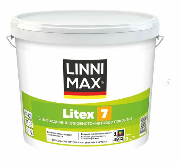 Краска интерьерная Linnimax Litex 7 купить на OZON по низкой цене ...