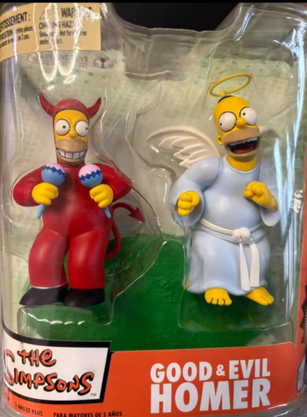 McFarlane Toys,The Simpsons,Good and Evil Homer,Angel and Devil,Большая ...