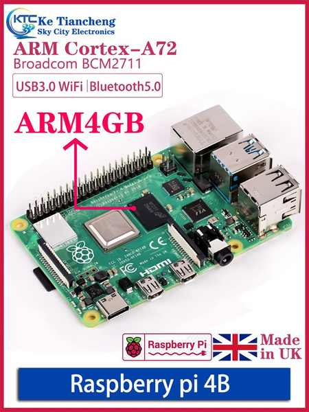 Raspberry Pi 4 Model B 4GB RAM Микрокомпьютер расбери пай 4b купить на OZON по низкой цене ...