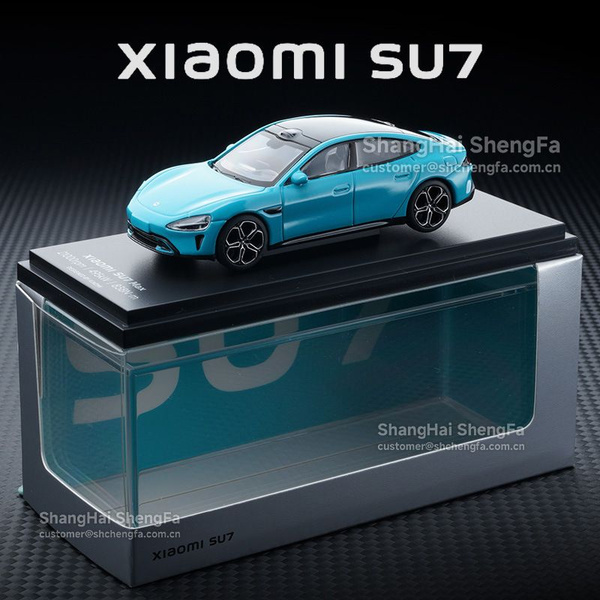 Миниатюрная модель автомобиля Xiaomi YU7 Max в масштабе 1/64, статичный декоративный предмет ...