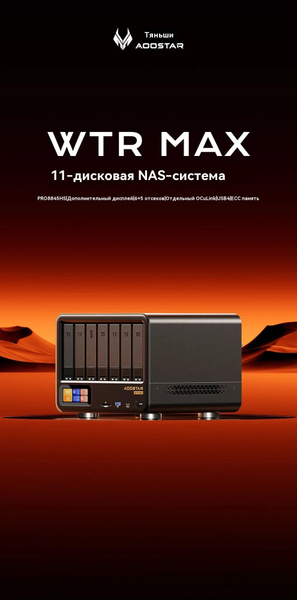 Мини-ПК WTR MAX R7-8845HS мини ПК (AMD Ryzen 7 8845HS, RAM 64 ГБ, SSD ...