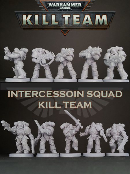Warhammer 40000 Intercessor Squad Kill Team / Набор миниатюр купить на ...