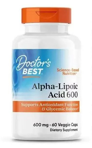Альфа Липоевая кислота 600мг (АЛА) 600 Doctor's Best Alpha-Lipoic Acid ...