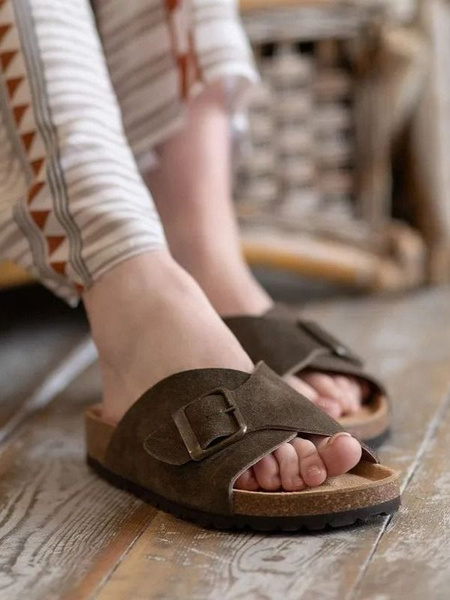 Пантолеты Женский, Девочки Ortmann, размер 39 Замша натуральная Пряжка Германия На любой сезон ...