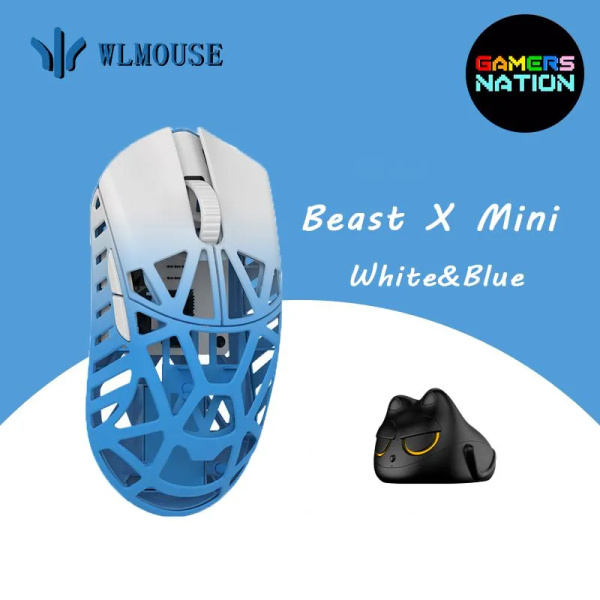 Игровая мышь беспроводная BEAST X MINI_MINI-BH BEAST X MINI, голубой ...