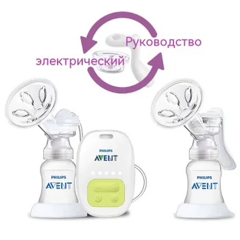 Philips Avent Электрические/ручные молокоотсосы удобны 240мл ...