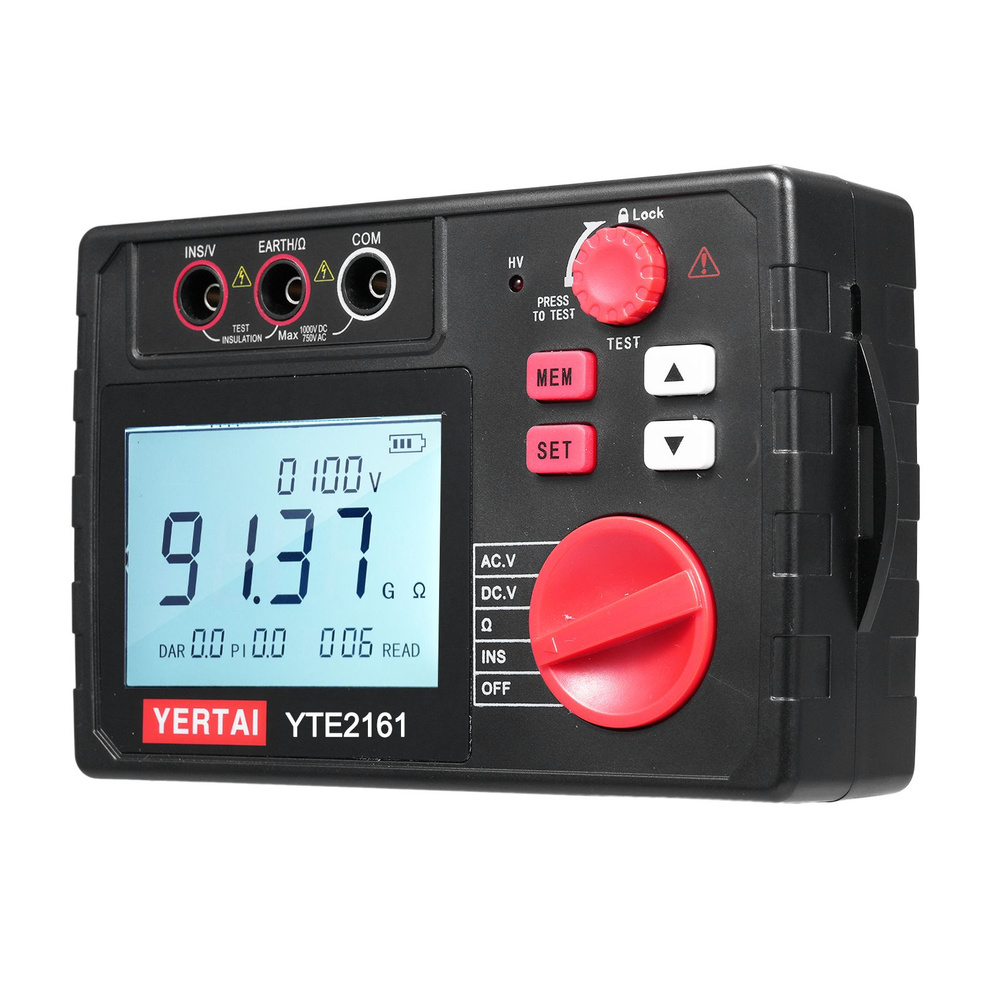 омметр от 0 до 100G, черный, тестер сопротивления заземления,Тестер ...