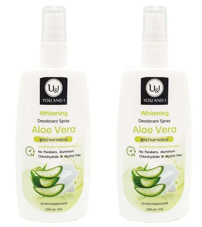 U&I Дезодорант-спрей бесцветный Whitening Deodorant Spray, Алоэ Вера ...