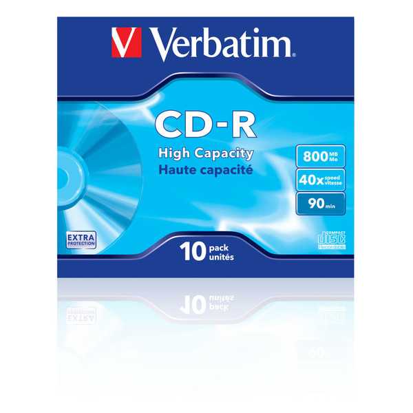 Verbatim Диск для записи CD-R, 10 шт - купить с доставкой по выгодным ...
