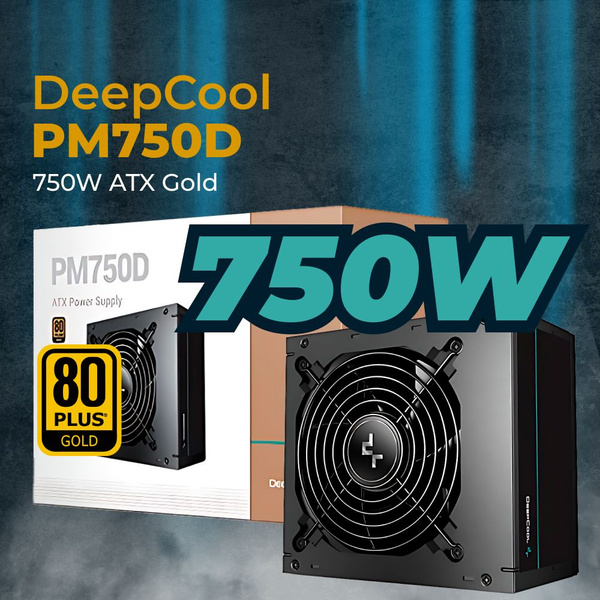 Deepcool Блок питания компьютера PM750D, 750 Вт - купить с доставкой по ...