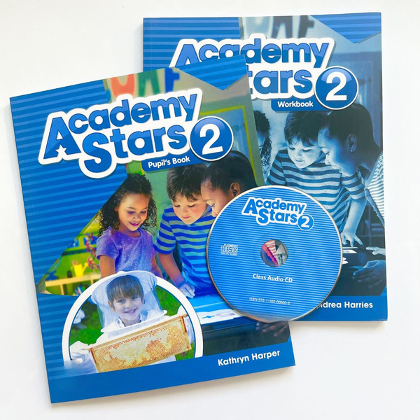 Academy Stars Level 2. ПОЛНЫЙ КОМПЛЕКТ: Pupils Book + Workbook + CD ...
