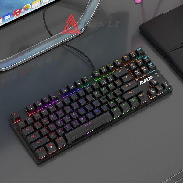 Механическая клавиатура Ajazz AK40 87 клавиш, смешанный цвет，Смешанные цвета, Ось DIY купить по ...