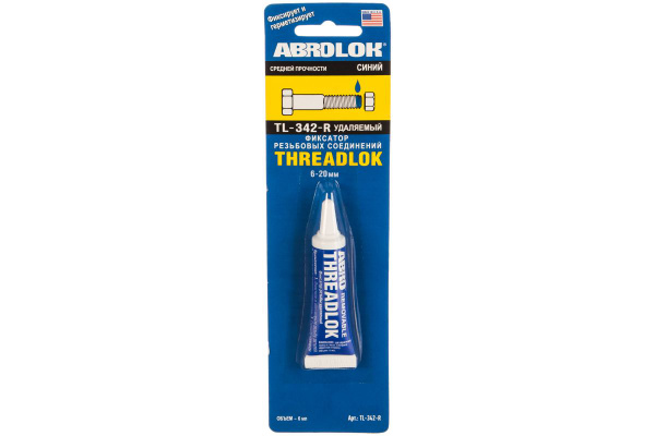 Закрепитель резьбы ABRO синий, средний 6 мл TL-342-R - купить по ...