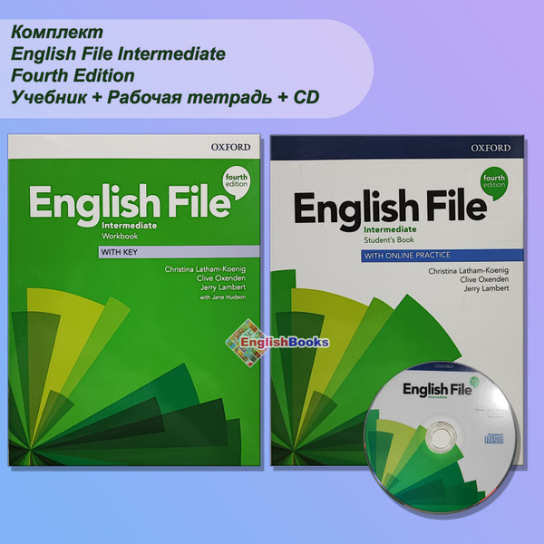 English File Intermediate 4th edition, комплект c CD - купить с ...