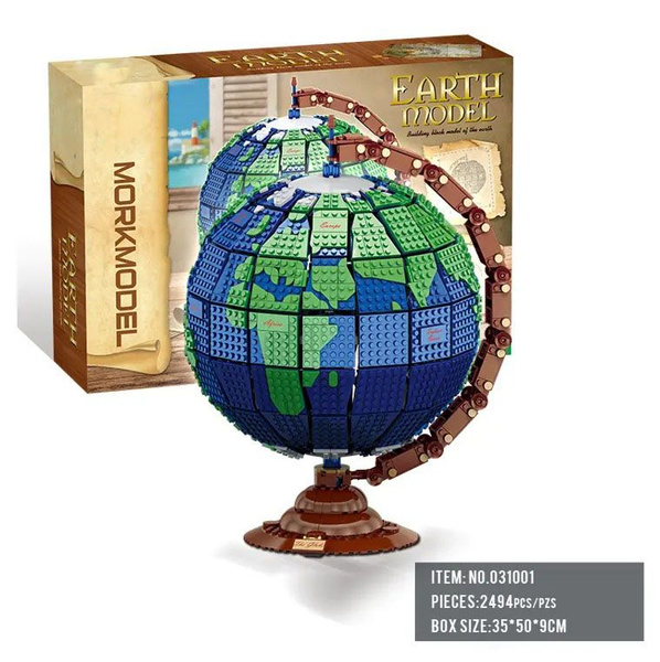Конструктор Глобус 031001, 2420 деталей / Земной шар сборная модель ...
