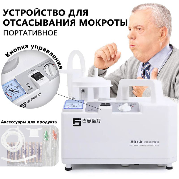 Портативное устройство для отсасывания мокроты,801A - купить с ...