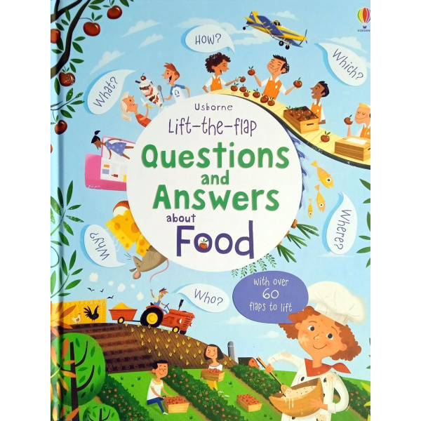 Lift-the-Flap Questions and Answers About Food еда детская книга с ...
