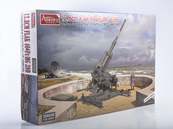 Сборная модель оружия 12.8cm Flak 40&FuMG 39D, масштаб 1/35 - купить с ...