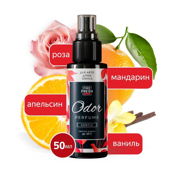 Ароматизатор для автомобиля Odor Perfume Gentle, пахучка в машину 50 мл ...