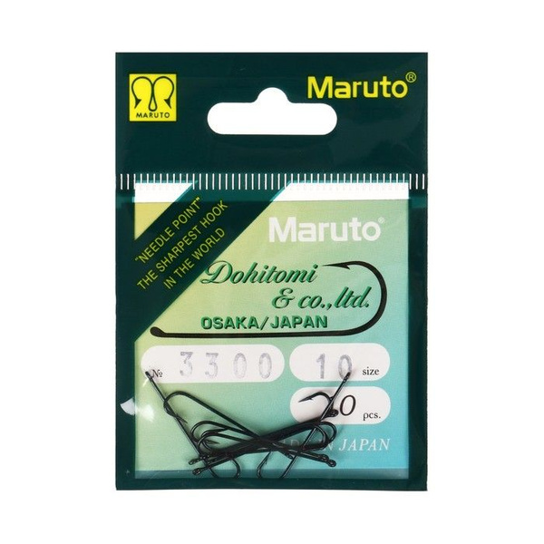 Maruto, Крючки универсальные Maruto 3300, цвет Blue, № 10, 2 набора по 10 штук - купить с ...