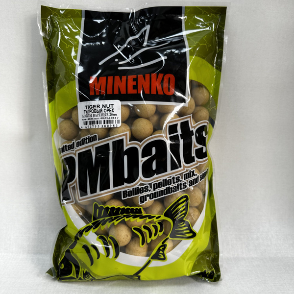 Бойлы варёные MINENKO Tiger Nut 20мм, 1 кг - купить с доставкой по выгодным ценам в интернет ...