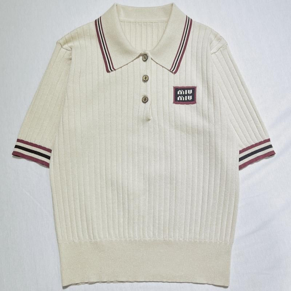 Поло Miu Miu размер 46 цвет белый муар купить по выгодной цене в интернет магазине Ozon