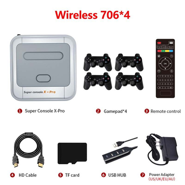 Super Console X Pro Ретро игровая консоль 4K HD TV BOX Встроенные 50+ эмуляторов 117000+игр для ...