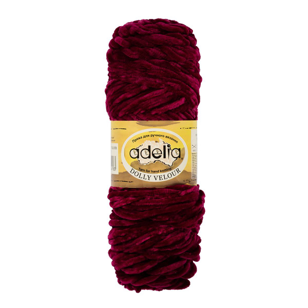 Пряжа ADELIA "DOLLY VELOUR" плюшевая 100% микрополиэстер 5 шт х100 г 93 ...