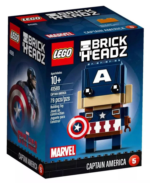 Конструктор LEGO BrickHeadz 41589 Капитан Америка купить на OZON по ...