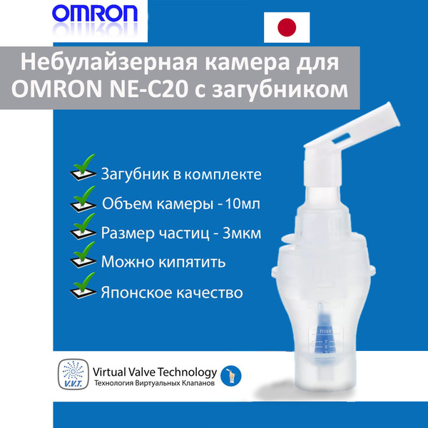 Небулайзерная камера для OMRON NE-C20 с загубником - купить с доставкой ...