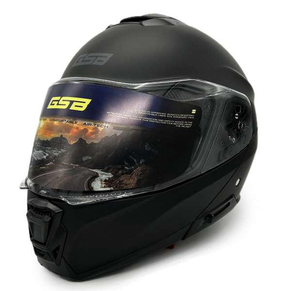 Шлем для снегохода GSB G-362 BLACK MATT (ЭП) - купить с доставкой по ...
